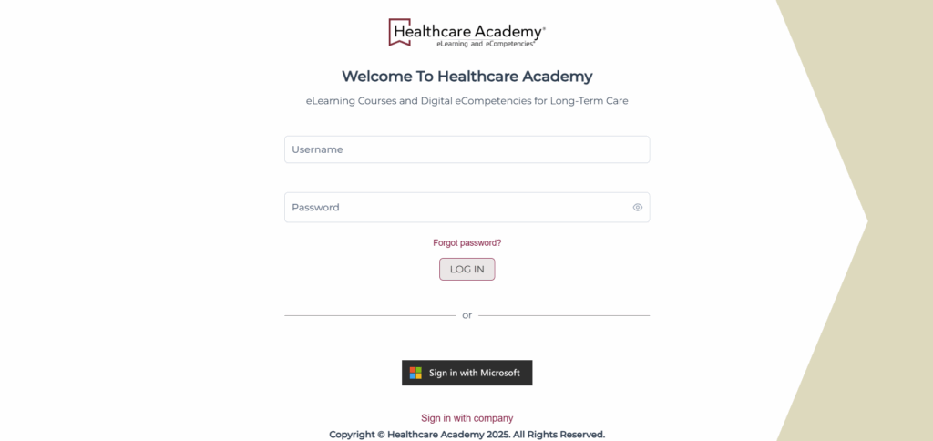 Healthcare Academy Login | Healthcare Academy